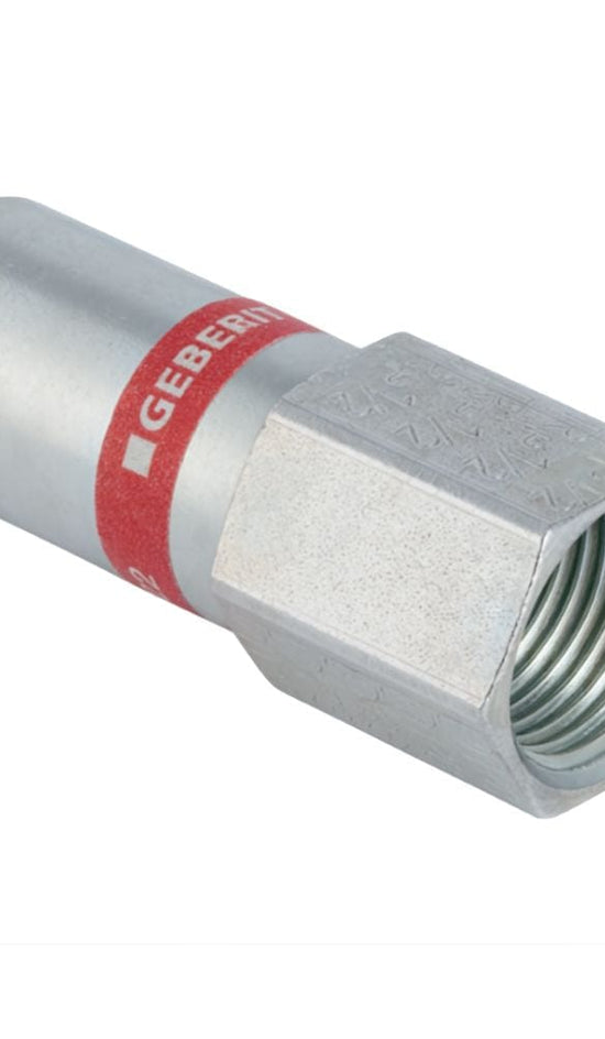 Geberit Mapress galvanisert Muffenippel med innvendige gjenger og inns ...
