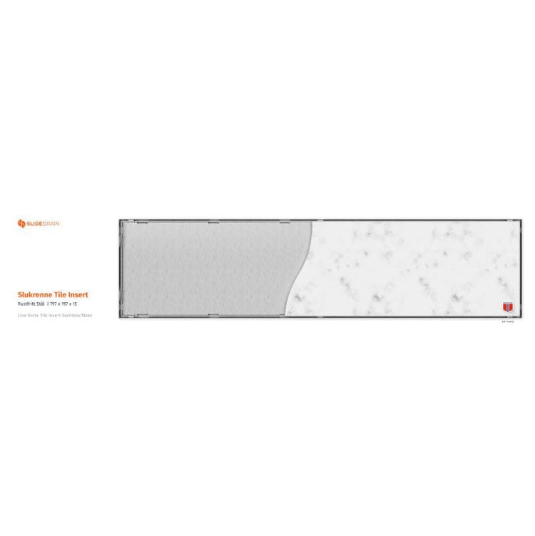 Slidedrain Slukrenne Tile Insert – Bad.no