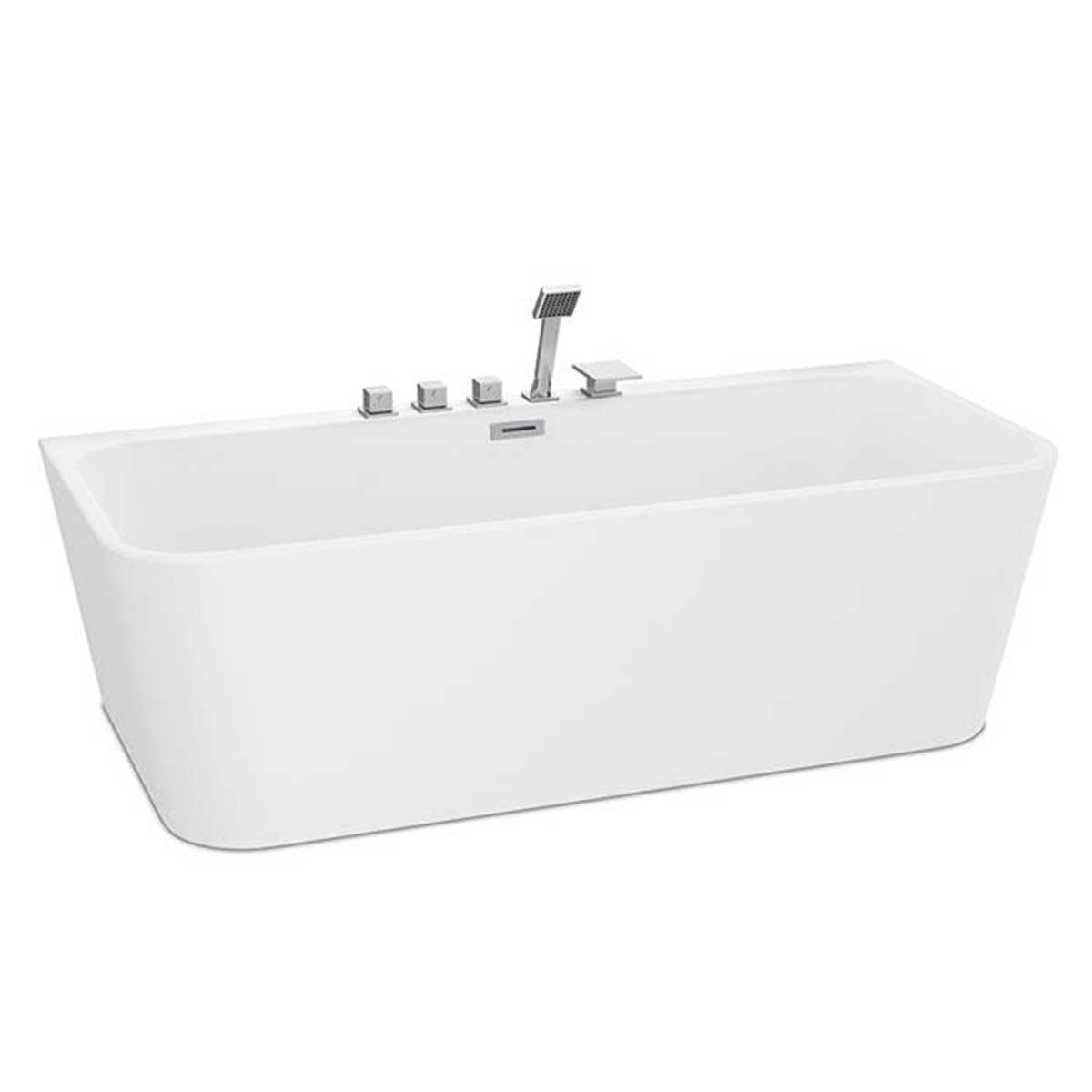 VikingBad Badekar Dybe Rett 160-180 - back to wall - Bad.no